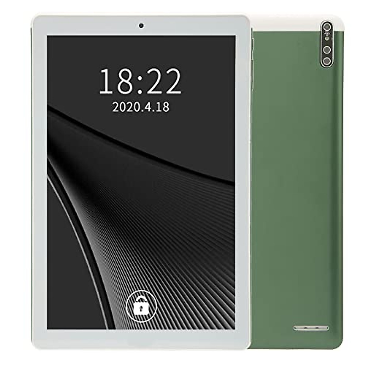 Jaerb Tablet, 100-240V 3 Card Slots for 11 Green 10 Inch 8 Core Processor Tablet for Office Travel (US Plug)