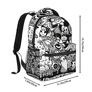 Thoncrell undert-ale Backpack Durable Versatile Double-Shoulder Backpack for Outdoor 16 in