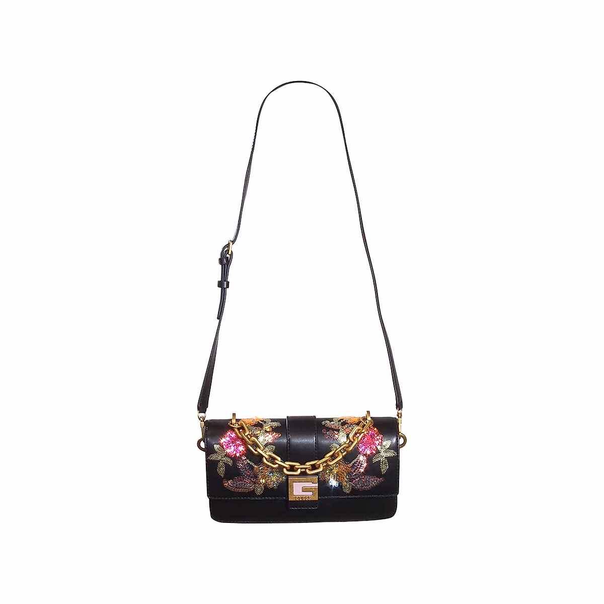 GUESS Morada Crossbody Flap Black Multi One Size