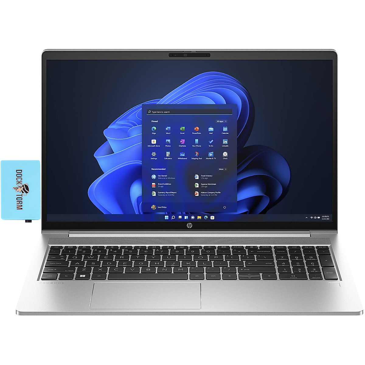 HP Probook 455 G10 Business Laptop 15.6" FHD IPS Display (AMD Ryzen 5 7530U 2.00GHz, 16GB RAM, 256GB PCIe SSD, AMD Radeon, Backlit KYB, FP, Wi-Fi 6E, BT 5.2, RJ-45, Win 11 Pro) w/Dockztorm Dock