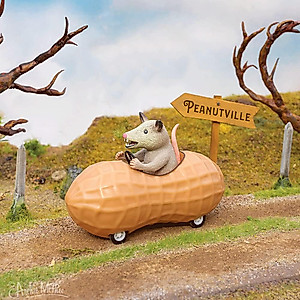 Mcphee Archie Possum in a Peanut Pull Back Toy Car (12967)