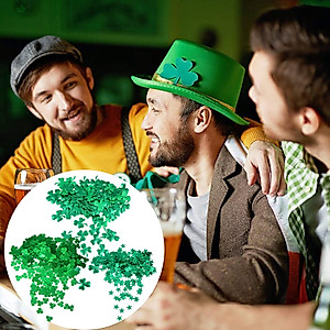 PRETYZOOM 1 Set Drip Paper Scrap St. Patricks Day Decor Prop Favor Wedding Diy Table Crafts Shamrocks Table Confetti Lucky Irish Confetti Shamrock Party Favor Make up Sprinkle Pvc