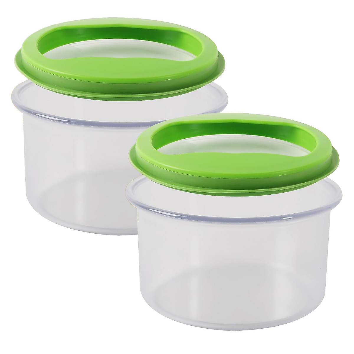 Defresit 2Pcs Guacamole Keeper-4 Cups with Airtight Lid Fresh Longer Guacamole Saver Food Storage Containers for Dips-