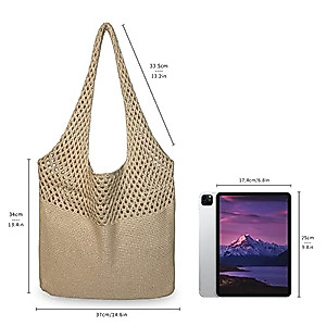 Shoulder Aesthetic Tote Bag for Women,Beach Bag Shoulder tote bag Hobo,Shopping Handbag Accessories