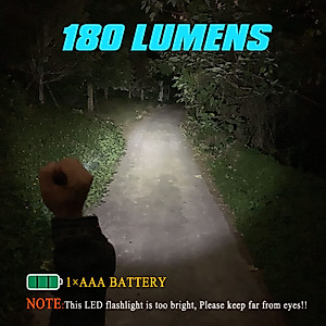 Mini Flashlight 3 Modes Small Flashlights LED Powerful High Lumens Tactical Pen Light with Clip,Slim Portable Pocket Compact Torch for Emergency Inspection AAA Battery Water-Resistant (Black & Gold)