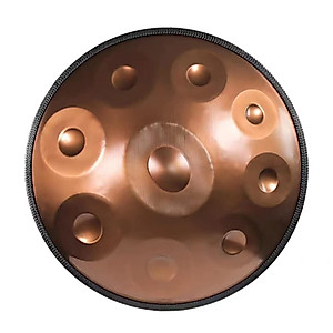 MFYDPP 432Hz Handpan Steel Drum,9 Notes 22 Inch Steel Tongue Drum with Soft Hand Pan Bag，Harmonic Percussion for Sound Healing, Personal Meditation,Yoga