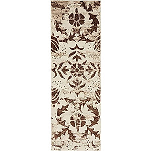 Rugs.com Nepal Collection Rug – 6 Ft Runner Chocolate Brown Medium Rug Perfect for Hallways, Entryways