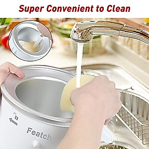 Ice Cream Maker Attachment Compatible with All Kitchenaid 4.5QT Stand Mixer, 2 QT High Capacity Frozen Yogurt, Ice Cream and Sorbet Gelato Maker(Not Compatible with Artisan Mini 3.5Qt Mixer)