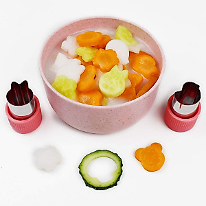 11Pcs Vegetable Cutter Shapes Set Mini Cookie & Fruit & Pie Stamps Mold Stainless Steel Mini Cookie Cutters Mini Food Cutters for Kids Baking and Food Supplement Tools Accessories Christmas Gift