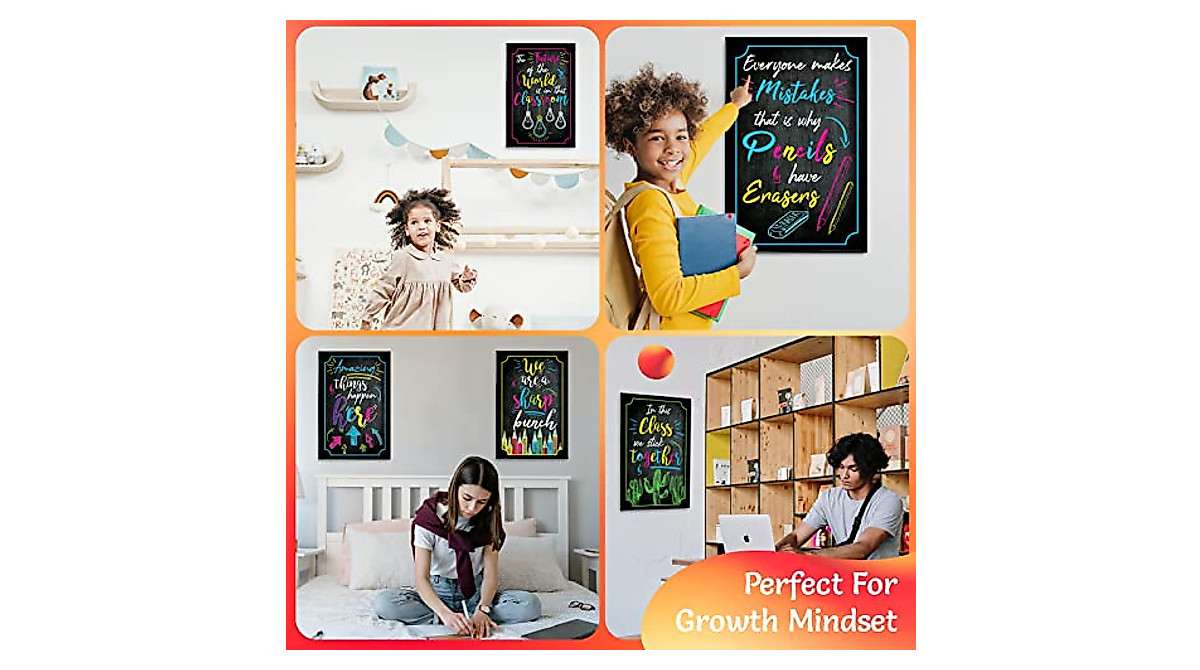Inspirational Classroom Posters Set for Student Motivation