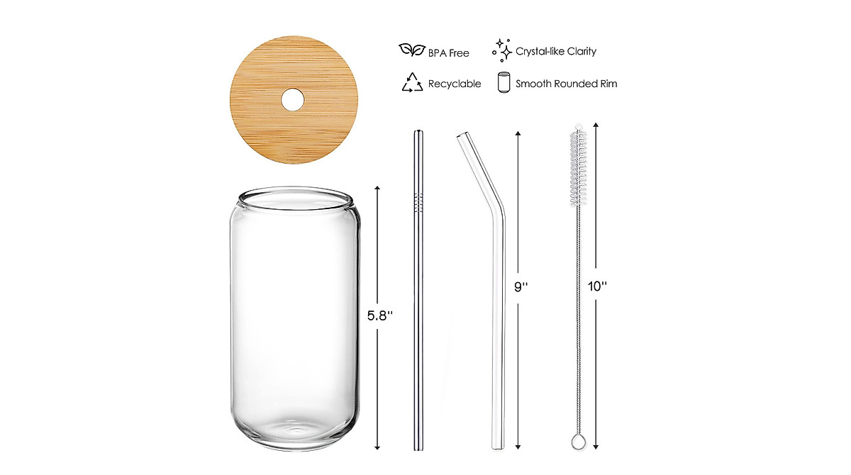 Chickor Coworker Leaving Gifts - Bamboo Glass Cup Set