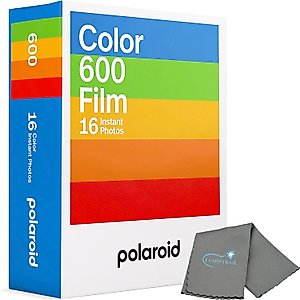 Polaroid Originals Color Instant Film for 600 and i-Type Cameras Bundle with a Cleaning Cloth
