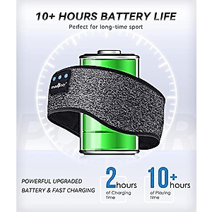 MUSICOZY Bluetooth 5.2 Headband Headphones for Sleep, Wireless Earphones Music Headphones for Side Sleepers Sleeping Earbuds Eye Mask for Mom Women Men Workout Running Cool Unique Gifts