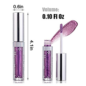 Ardorlove Metallic Glitter Eyeshadow Liquid, Shiny Liquid Eyeshadow Highly Pigmented, Long Lasting Liquid Metallic Eyeshadow, Metal Eye Shadow Liquid, Gift for Girls and Women -101