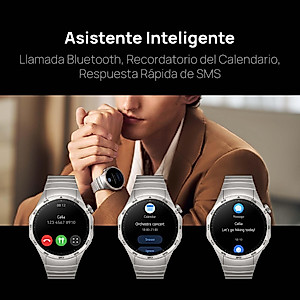 HUAWEI Watch GT 4 B19M 46mm Bluetooth Smartwatch 1.43" AMOLED Screen Stainless Steel Strap - Grey
