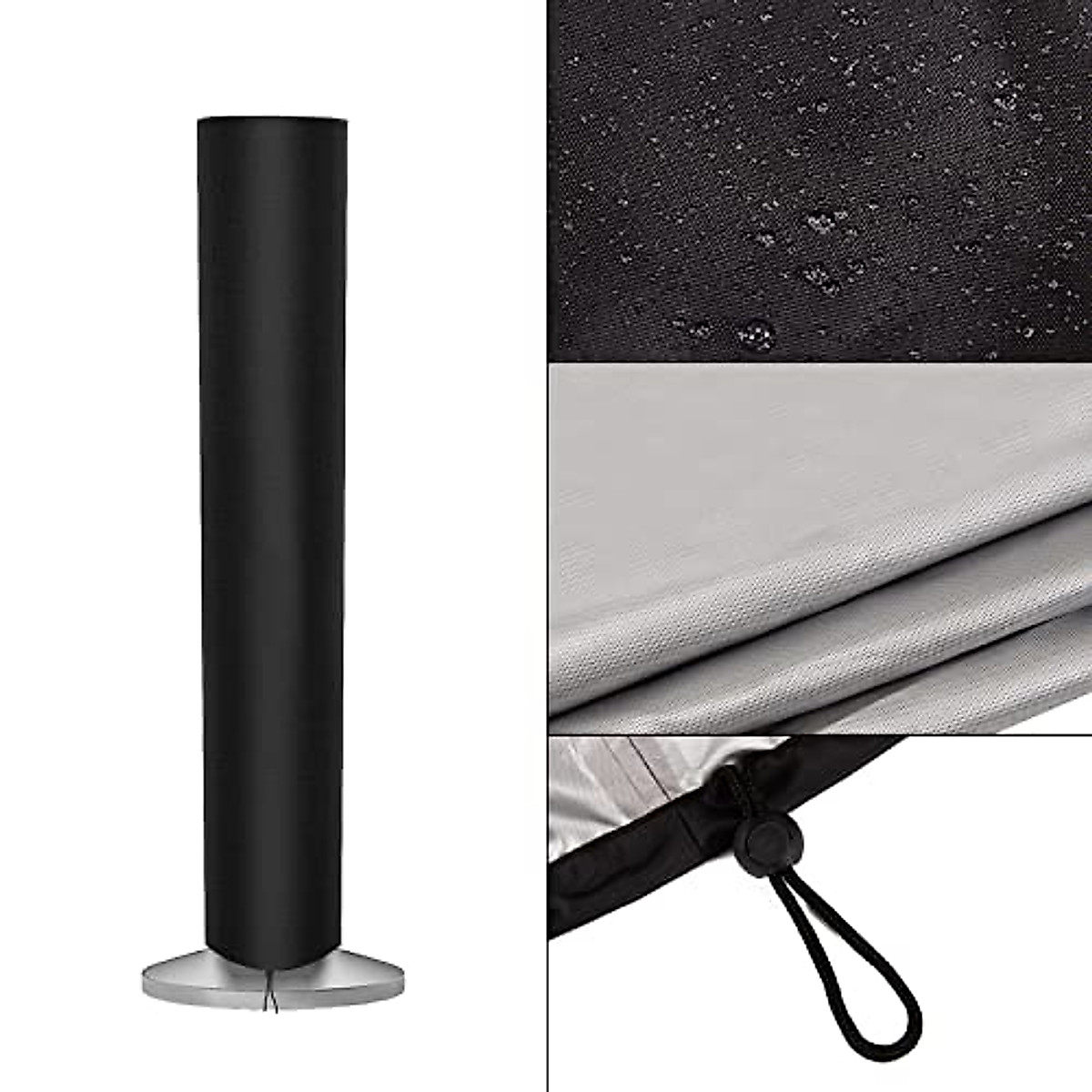 Tower Fan Cover,Waterproof&Dustproof Fan Cover,Standing Fan Covers,Floor Fan Cover,Oscillating Tower Fan Covers With Remote Outdoor or Indoor Stand up Fan Cover for Home,Bedroom,Office（only cover)）