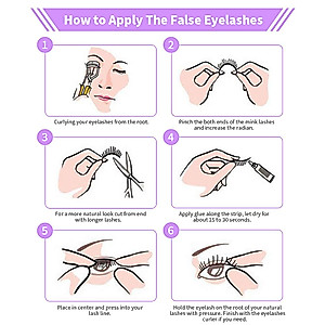 HIPRETTYUS 15 Pairs 3D Mink False Lashes, Wholesale Handmade Reusable 3D Faux Mink Fake Eyelashes, Wispy Long Full Natural Pack…