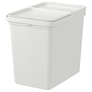 IKEAIkea TSSP Bin with lid, Light grey22 l (6 Gallon),Blue