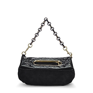 Louis Vuitton, Pre-Loved Black Monogram Suede Motard Before Dark Bag, Black