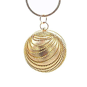 jessie Women Crystal Rhinestone Round Ball Evening Bag Clutch Purse Prom Party Handbag