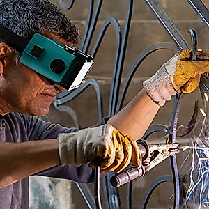 SPARGOS Welding Goggles Glasses Auto Darkening Solar Welders Helmet Eyes Gas Torch Cutting Flip Up Lens Eye Protection