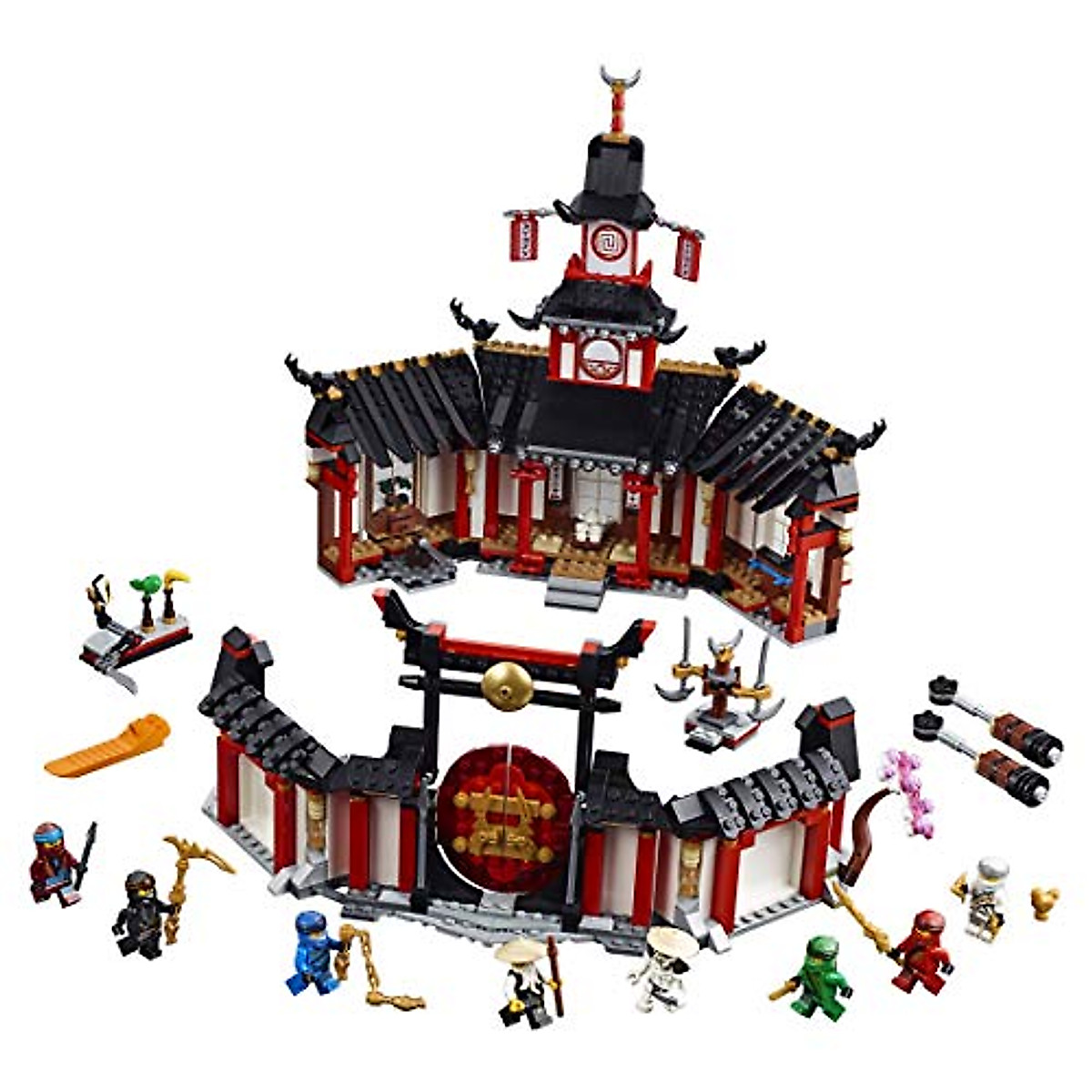 LEGO NINJAGO Legacy Monastery of Spinjitzu 70670 Battle Toy Building Kit Includes Ninja Toy Weapons and Training Equipment for Creative Play (1,070 Pieces)
