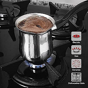 DESTALYA Turkish Coffee Pot (Coffee Pot Black)