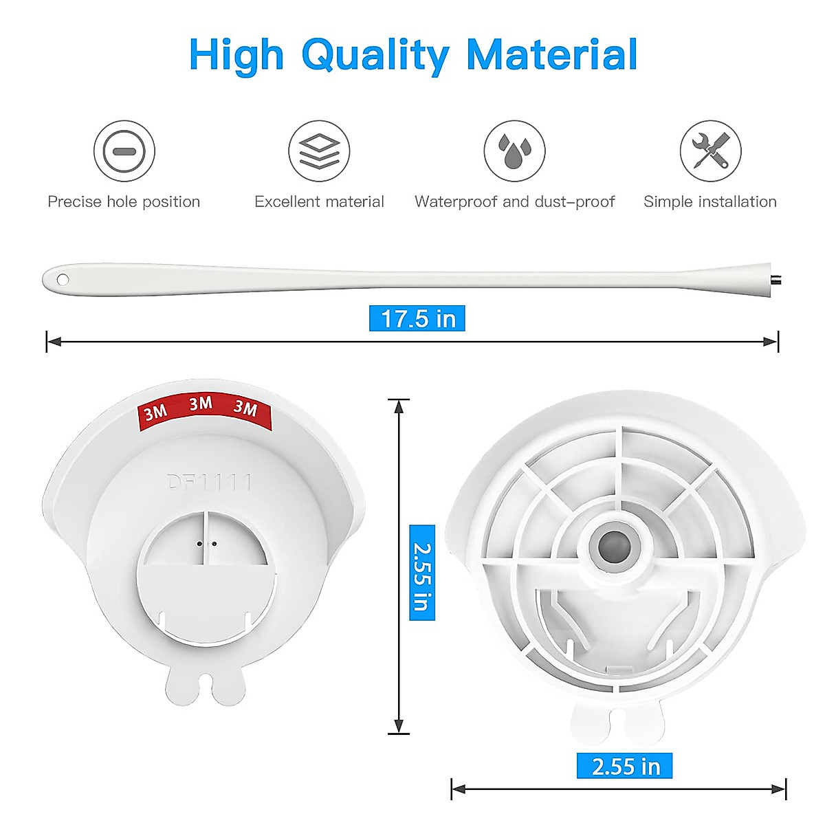 Koroao Flexible Twist Mount for Nooie Baby Monitor Without Tools or Wall Damage