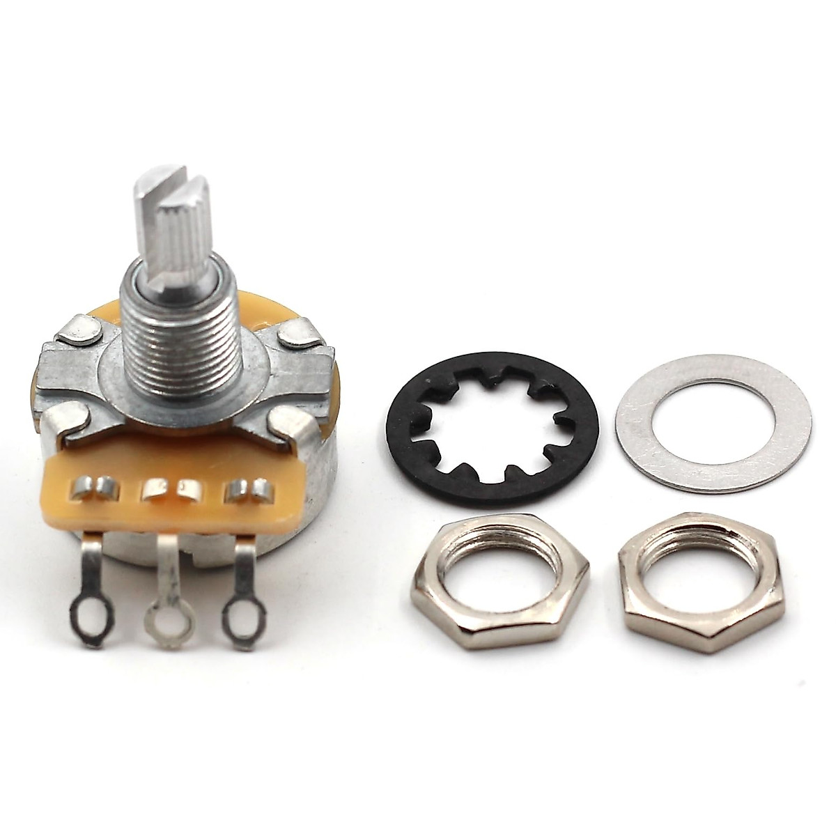 The Art of Tone Electric Guitar Audio Taper CTS 500k Pot Split Shaft, Replacement for Fender potentiometer