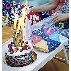 Acorus Happy Birthday Tea Gift Sets | Tea set Birthday Present to Those who we care about | Selection of Fruit, Herbal and Black Tea with Warm Wishes Written all Over the Box | 60 Tea Bags