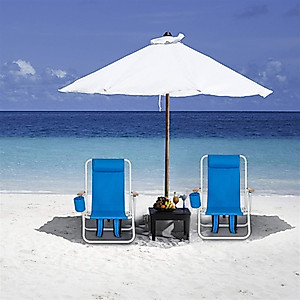 Ochine 2-Position Classic Folding Backpack Beach Chair, Waterside Backpack Beach Chair, Folding Beach Chair, Aluminum Lightweight and Portable Foldable Outdoor Camping Chair Backpack Outdoor Chair