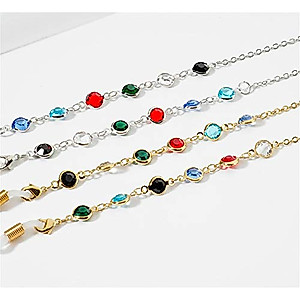 LANG XUAN Pearl Eyeglass Chains Glasses Reading Eyeglasses Holder Strap Cords Lanyards - Eyewear Retainer for Women (Gold 2)