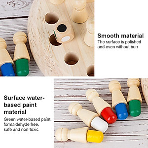 Wooden Memory Match Stick Chess Game, Color Memory Chess, Funny Block Board Game, Parent-Child Interaction Toy, Educational Intelligent Games Logic Braintease Toys for Boys and Girls Age 3 and Up