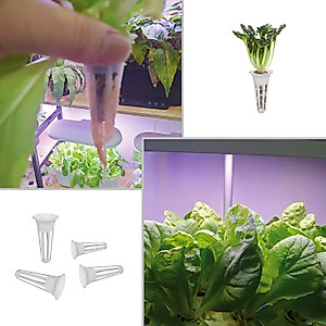 Aooccder 50pcs Grow Baskets Replacement for Aerogarden,Seed Pods Baskets Compatible with Grow Sponges and Domes,Plant Growing Containers for Hydroponic Growing System