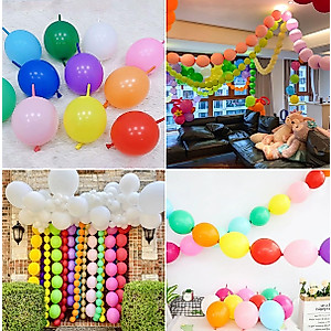 Purple Balloons 6 Inch Latex Quick Linking Balloon 70pcs Party Balloons for Graduation Bridal Baby Shower Gender Reveal Birthday Party Decorations.（a roll of 32 feet gold ribbon）