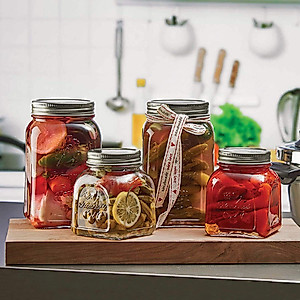 20 Pack Mason Jar Lids and Rings for Ball Canning Lids Regular Mouth, Split-Type Lids Leak Proof, Reusable and Secure Canning Jar Caps with Silicone Seals (70mm, Silver)