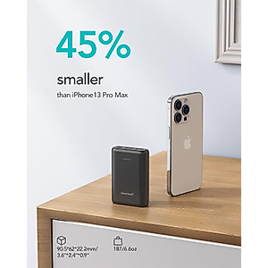 Charmast Portable Charger, Small 10000 Quick Charge Battery Pack, USB C Power Bank Fast Charging Mini Portable Battery Charger for iPhone, Samsung, More Phones