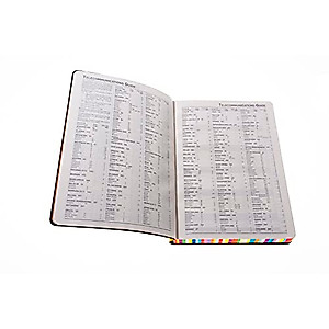 Collins Edge Rainbow 2024 Diary A5 Week to View Planner - Lifestyle Planner and Organiser for Office, Work, Personal and Home - January to December 2024 Diary - Weekly - Charcoal - ED153.U96-24