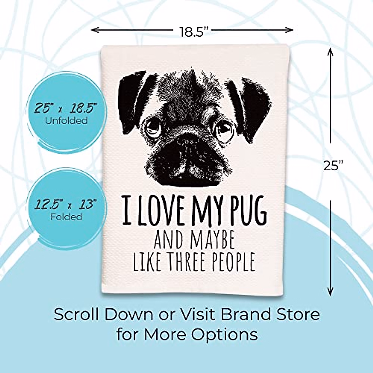 Moonlight Makers Decorative Hand Towel, Waffle Weave, Soft Absorbent Cotton, Gift Idea, Home Bathroom/Kitchen Decor, Dish Cloth, Funny Design, Multi-Purchase Discounts (Beach Please)