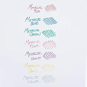 Pentel Sunburst Metallic Gel Pen, Medium Line, Permanent, Gold, Silver, Bronze Ink Pack of 3 (K908MRBP3M)