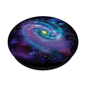 galaxy nebula space universe stars cosmos purple blue PopSockets Standard PopGrip