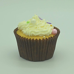 Huaswan Coffee Cupcake Liners Greaseproof Paper Standard Baking Cups for Party and More, 150-Count