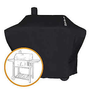 i COVER Smoker Grill Cover Sized for Char-Griller Charcoal Grill 2190 Heavy Duty Waterproof Patio 600D Canvas Barbeque BBQ Grill Cover