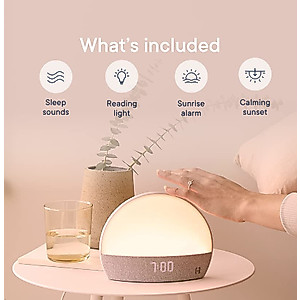 Hatch Restore - Sound Machine, Smart Light, Personal Sleep Routine, Bedside Reading Light, Wind Down Content and Sunrise Alarm Clock for Gentle Wake Up