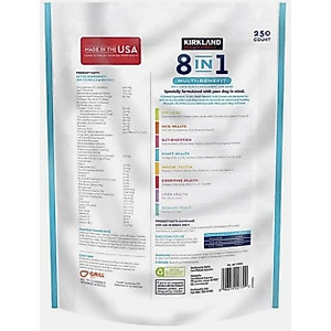 8 in 1 Multi Benefit Soft chew Health Supplement 250 Count.