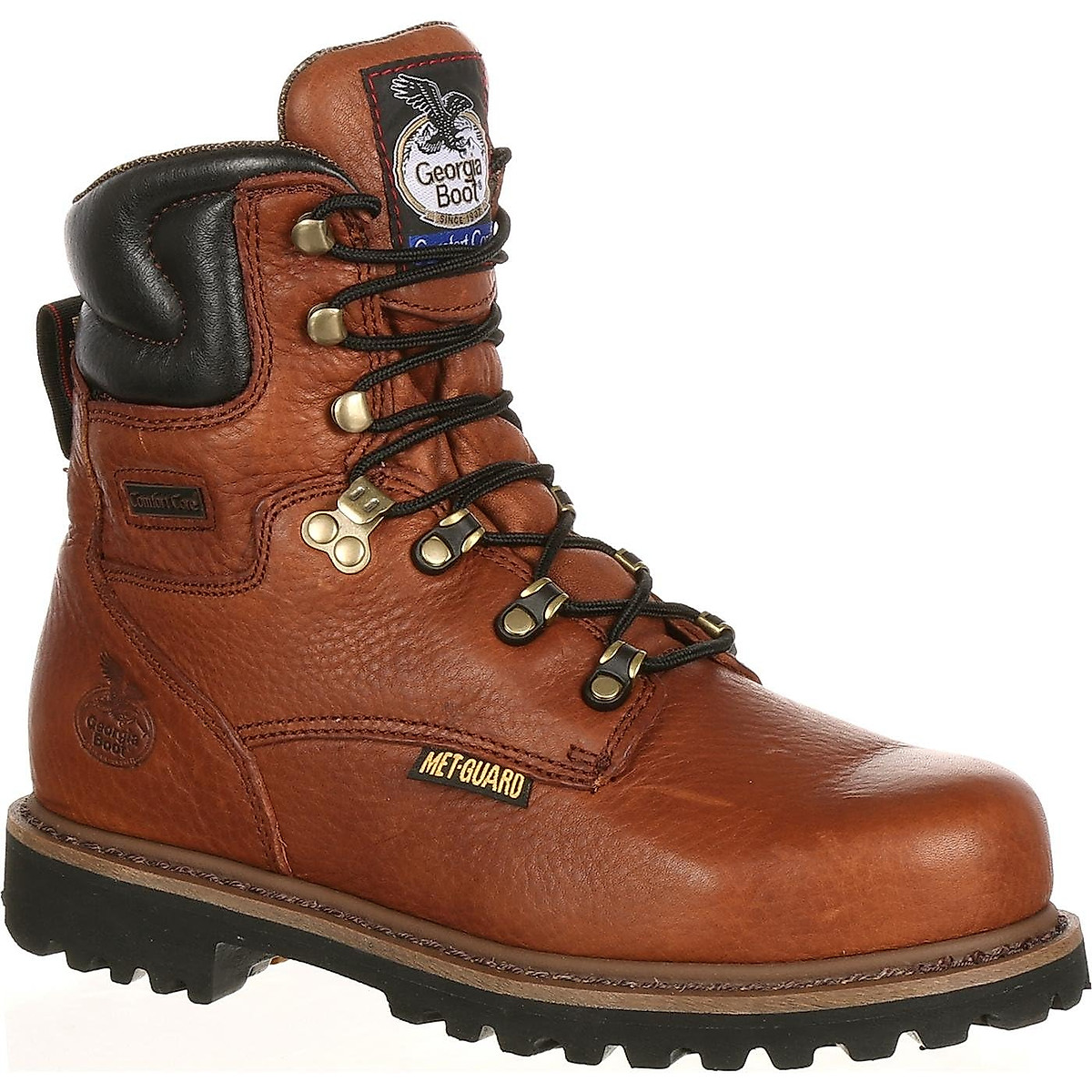 Georgia Unisex-Adult Hammer 8" Work Boot-M Mns8 Stintmetcc, Briar Brown, 13