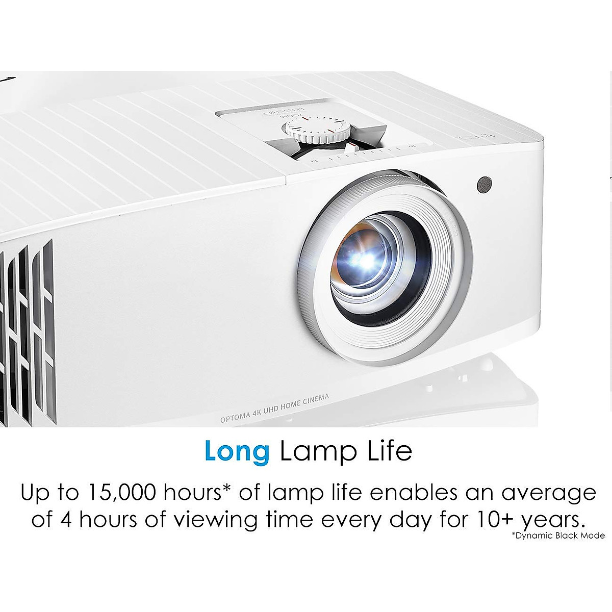 Optoma - UHD30 4K UHD Projector with HDR10, HLG & Enhanced Gaming Mode - White (Renewed)