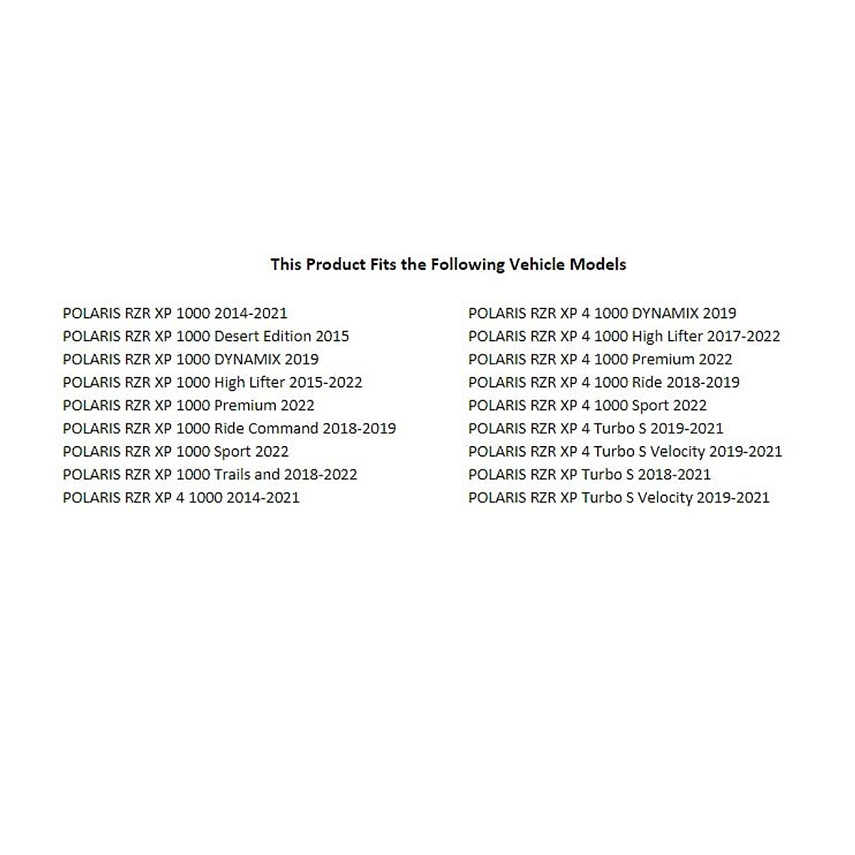 TUSK Defender UTV Cargo Box Compatible with POLARIS RZR XP 1000 High Lifter 2015-2022