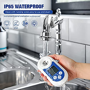 Digital Brix Refractometer, Brix Meter for Sugar, Food, Beverage, Fruit, Beer, Honey, Various Sauces, Tomato Sauce and Etc Range 0-55%