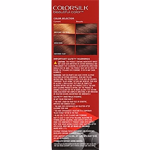 Revlon Colorsilk Beautiful Color Permanent Hair Color, Long-Lasting High-Definition Color, Shine & Silky Softness with 100% Gray Coverage, Ammonia Free, 030 Dark Brown, 1 Pack